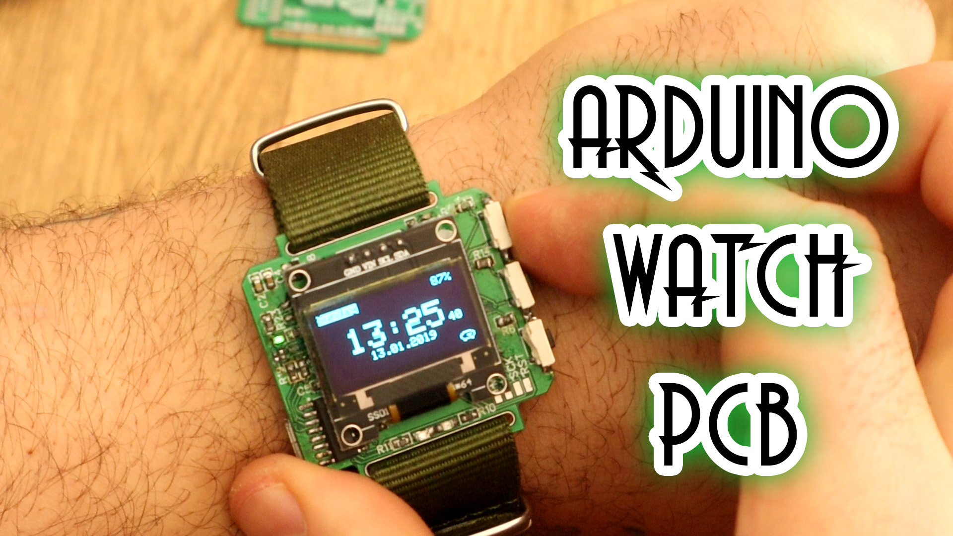 Code example simple open source watch PCB