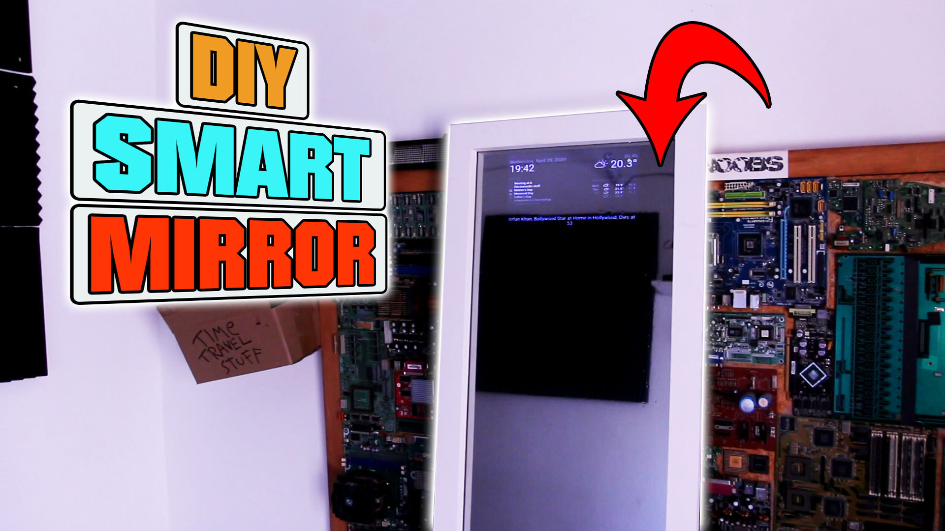 Smart mirror tutorial homemade magic mirror raspberry pi