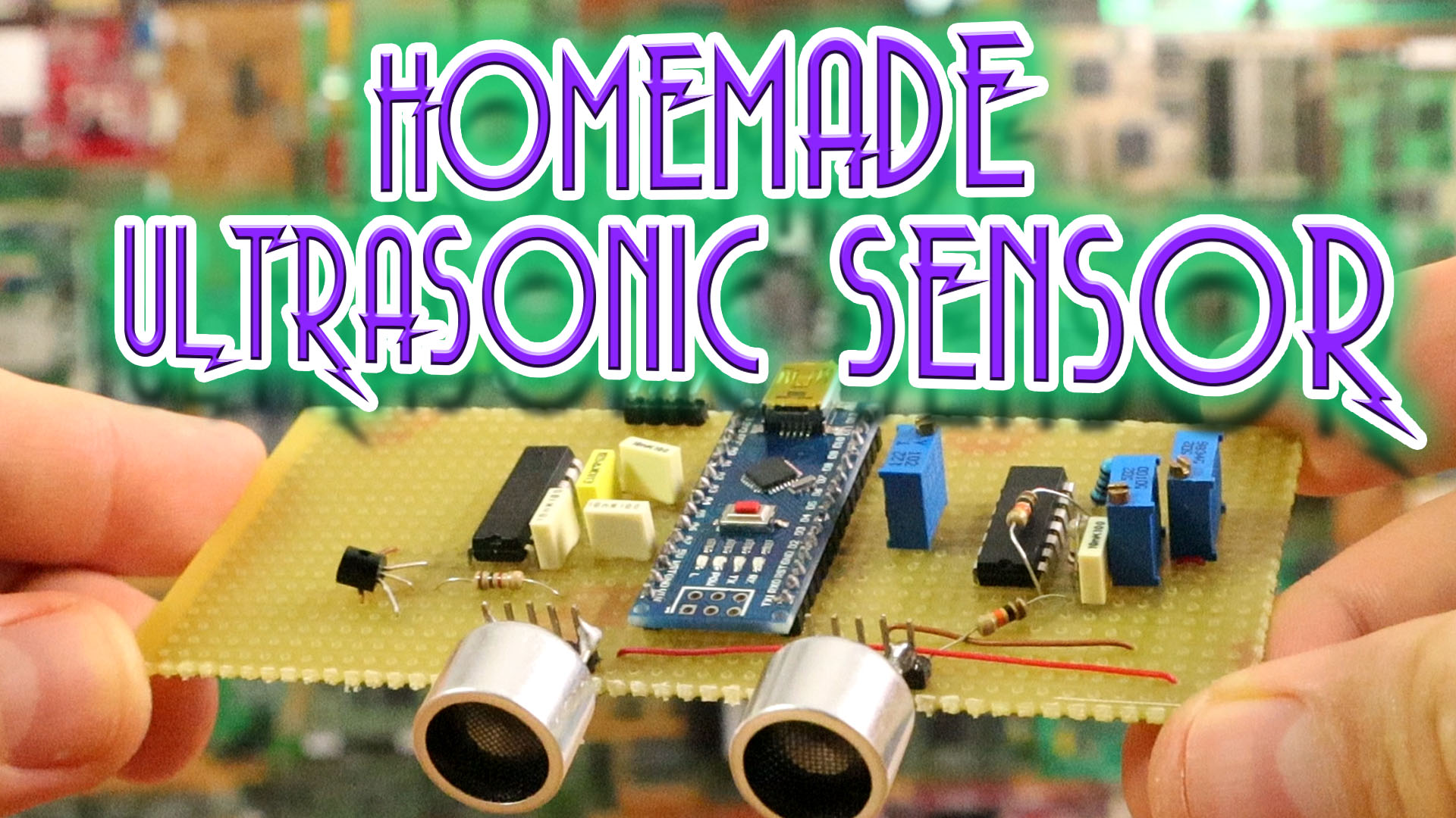 Homemade ultrasonic distance sensor Arduino