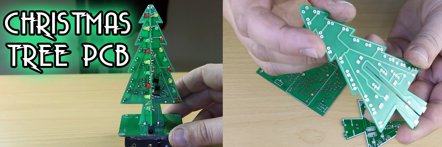 PCB prototype JLCPCB Christmas tree