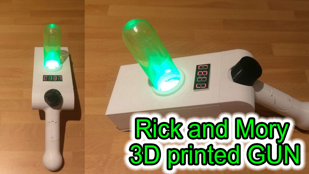 PCB prototype PCBWAY Rick & Morty Portal Gun (Arduino & 3D Printer Project)