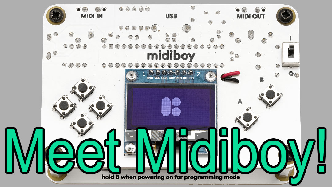 PCB prototype PCBWAY Midiboy is an open-source DIY handheld microcomputer