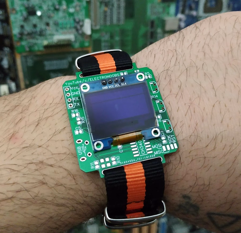 Version V2.0 of my Smartwatch board