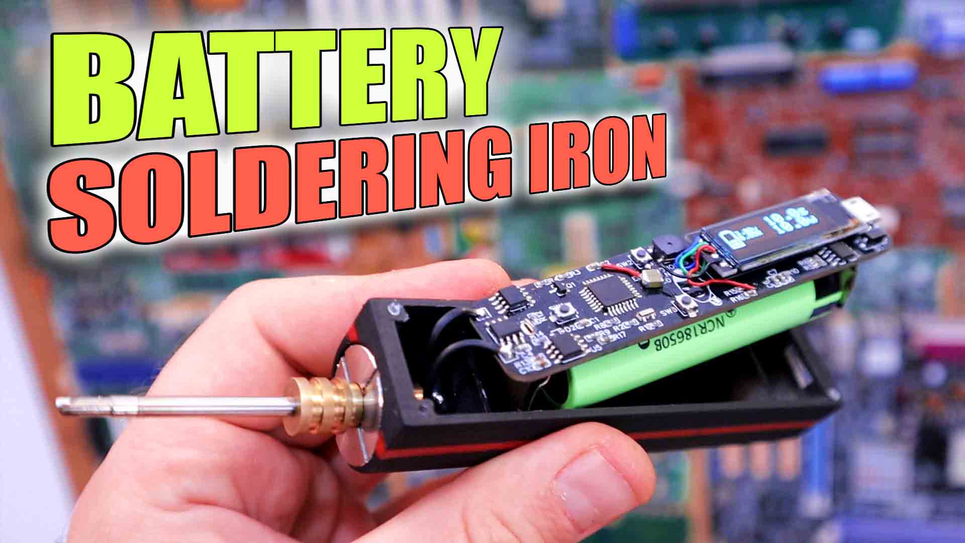 Battery Portable Soldering Iron - PCB and Code