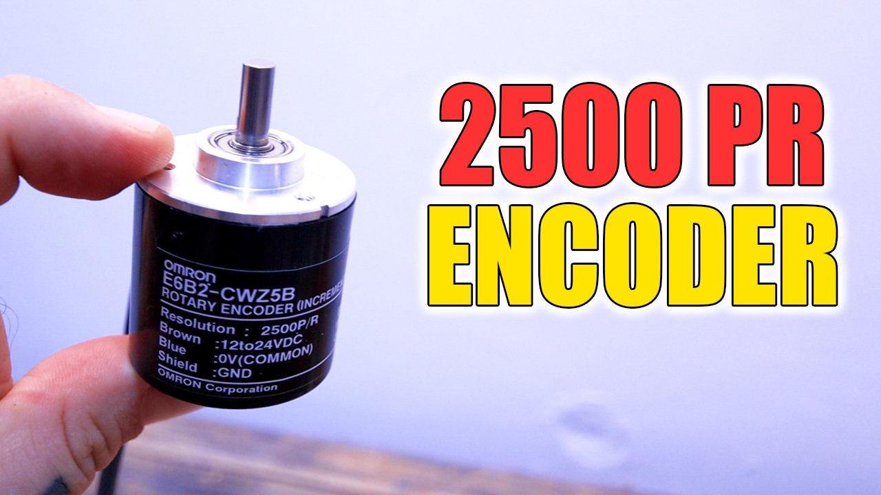 The encoders - 2500 points per rotation