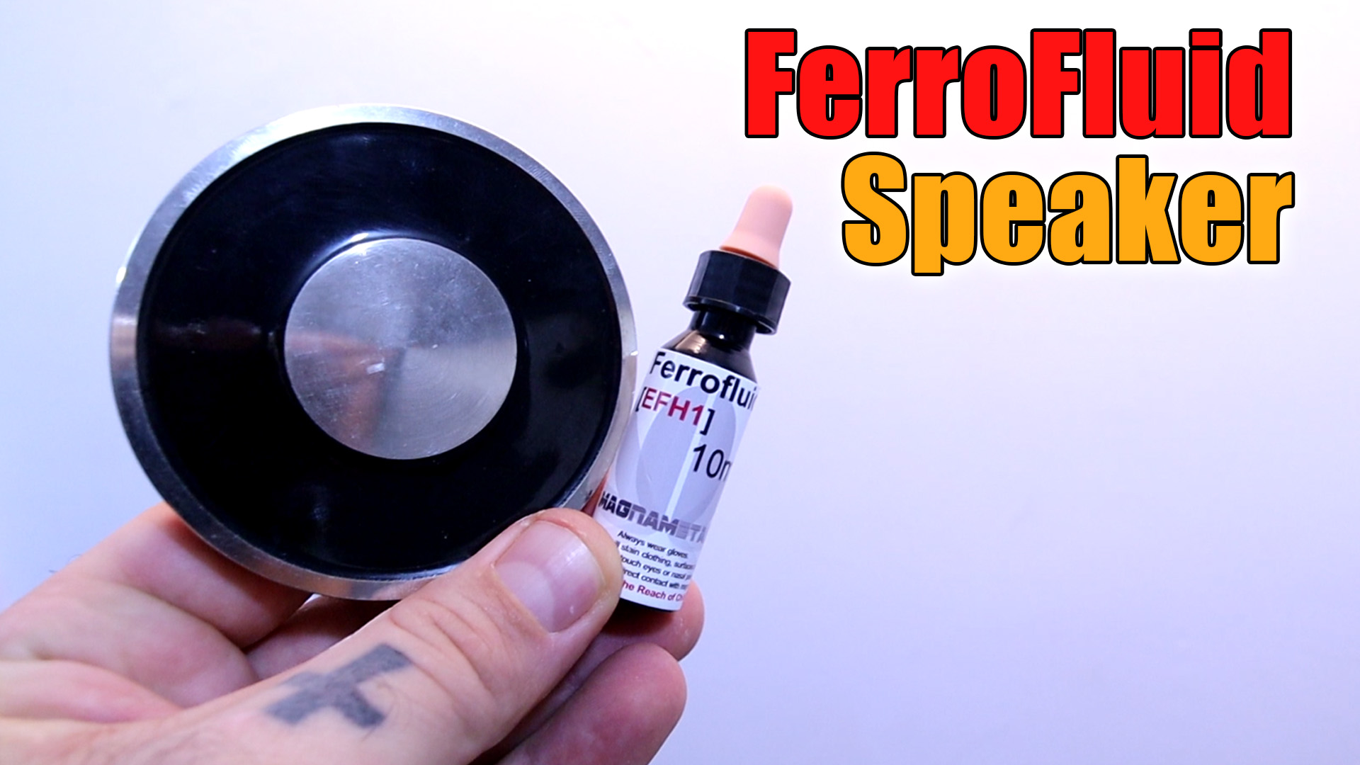 Speaker uses dancing ferrofluid to visualize music