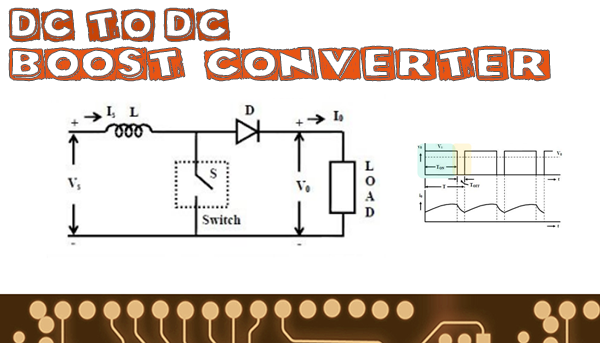 DC to DC boost converter circuit homemade