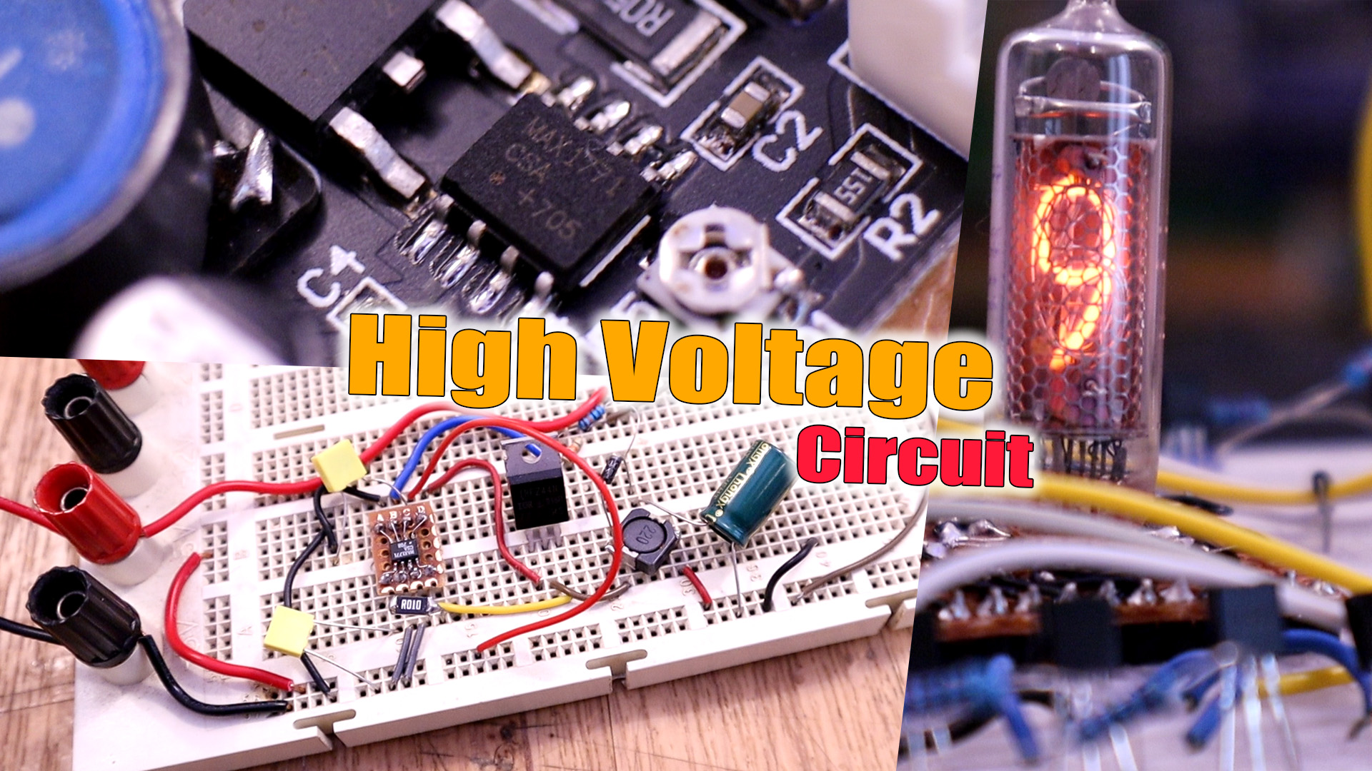 Nixie Tube High Voltage boost converter circuit