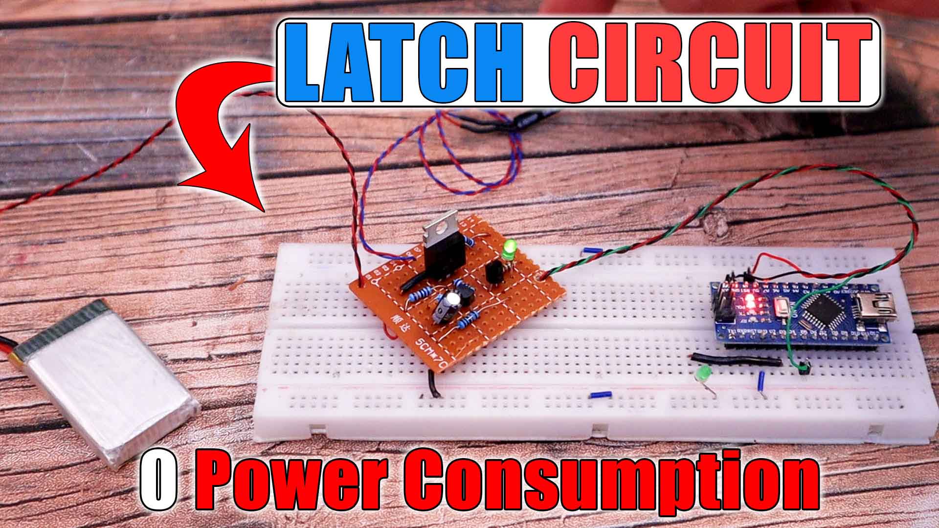 Latch Circuit wake up microcontoller low power consumption