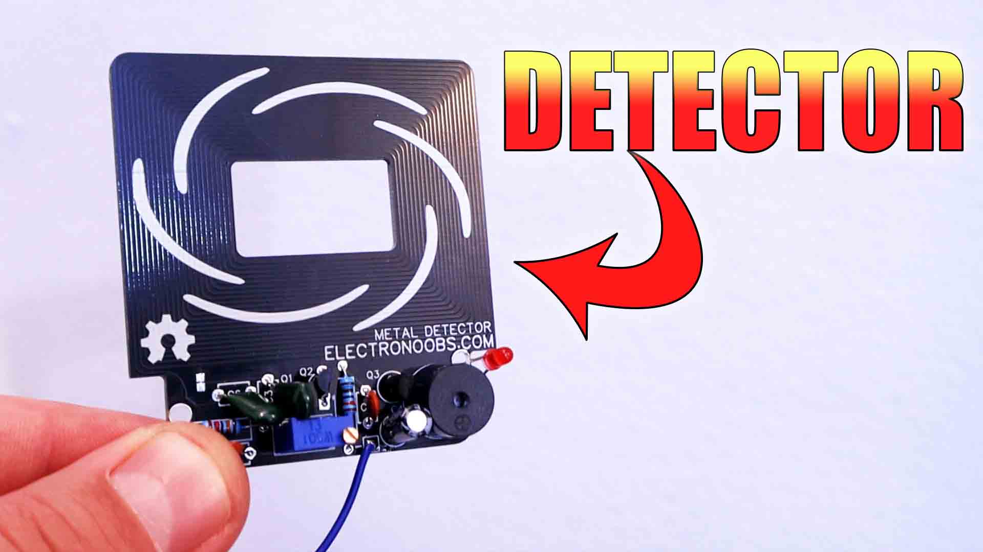 Metal Detector Circuit schematic and homemade PCB