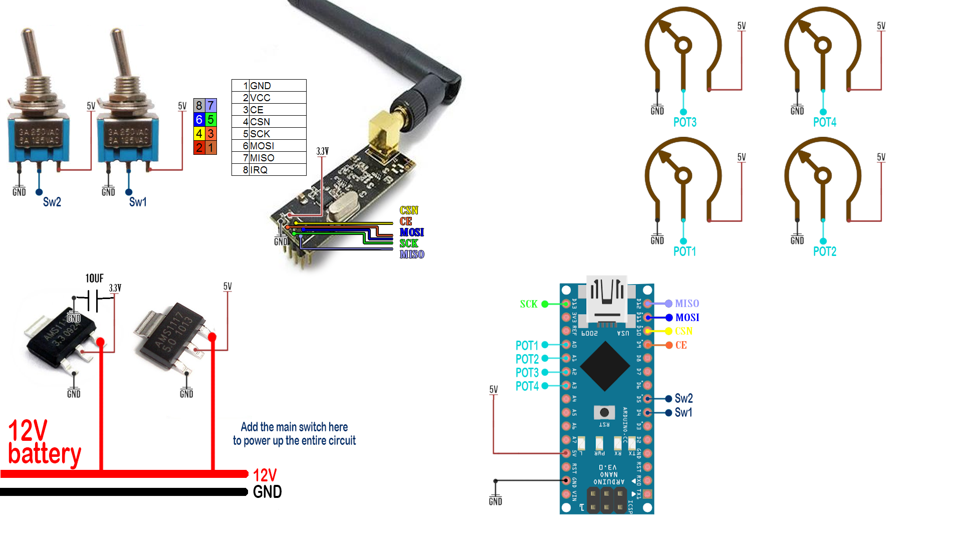 Arduino drone - Part2 Transmitter & Receiver - YouTube